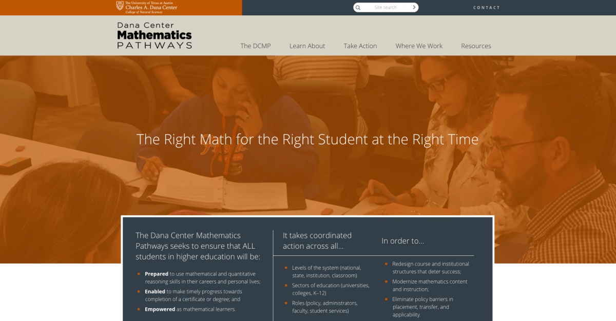 Welcome | Dana Center Mathematics Pathways